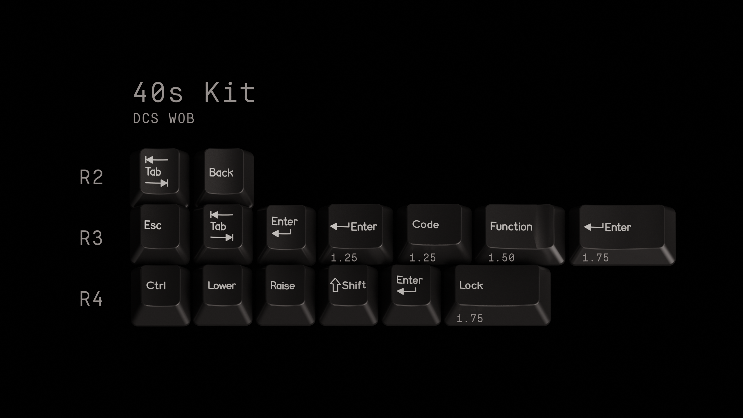 DCS White on Black [Extras] – Basekeys