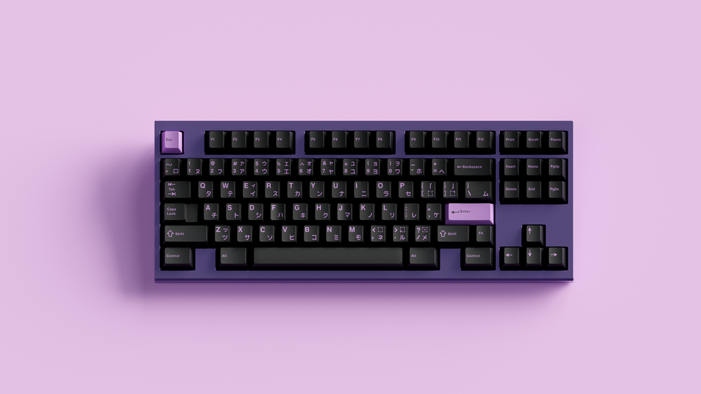 GMK Lilac on Black – Basekeys